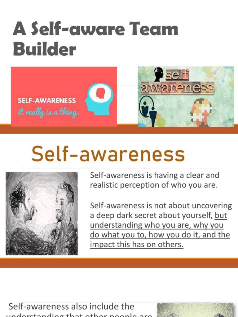 BEING A Self-Aware TEAM BUILDER | PDF | Self Awareness | Awareness