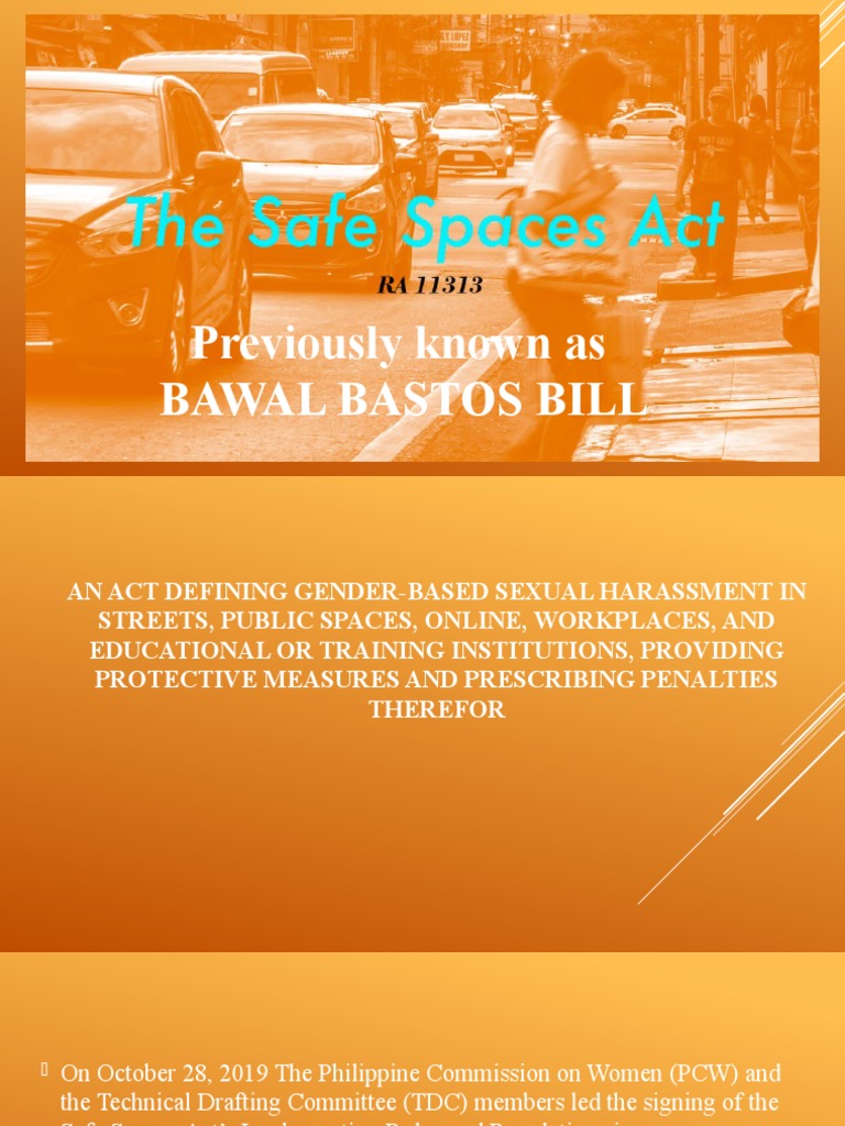 Safe Spaces Act Ra 11313 Mar42021 Csu Gad | PDF | Sexual Harassment ...