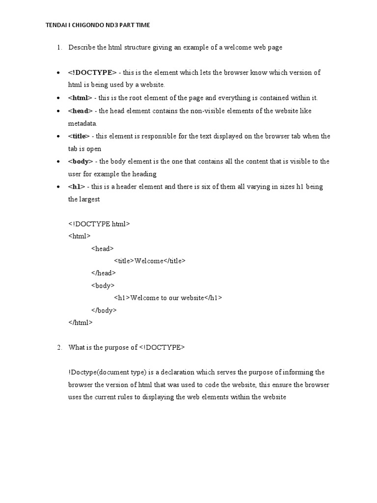 LWD Assignment 1 | PDF | Html | Html Element