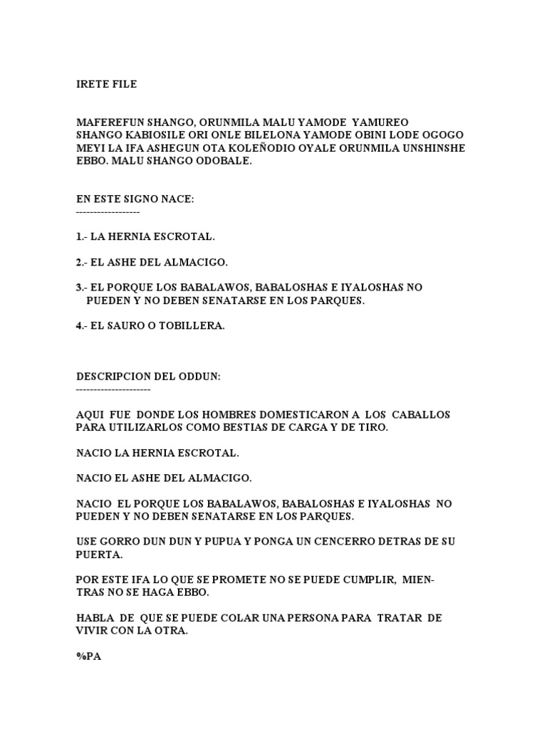 Irete File | PDF | Religión étnica | Espiritualidad