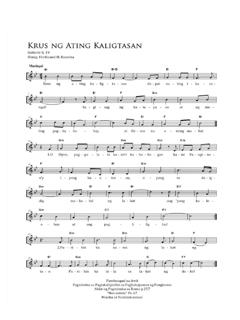 Krus NG Ating Kaligtasan | PDF Krus NG Ating Kaligtasan | PDF