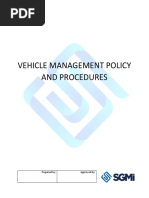 SOP Vehicle Movement | PDF