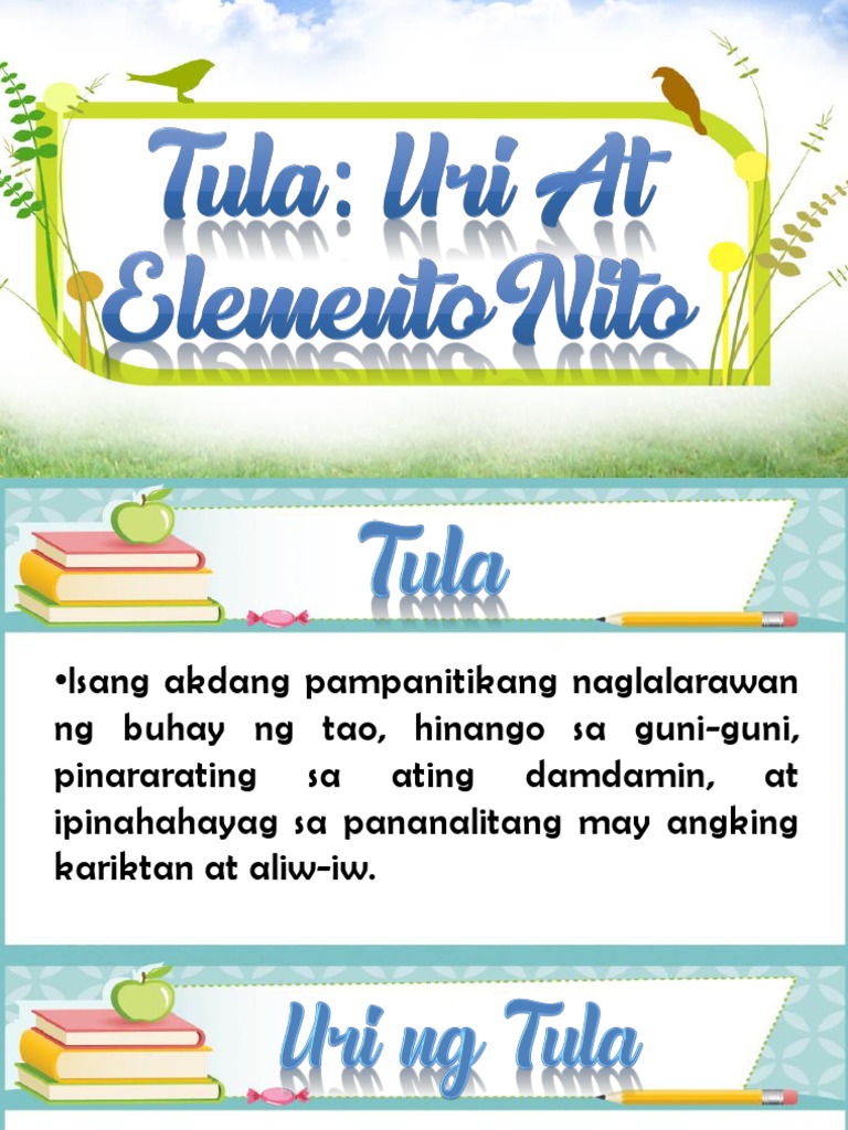 Ang Tula, Idyoma, Tayutay | PDF