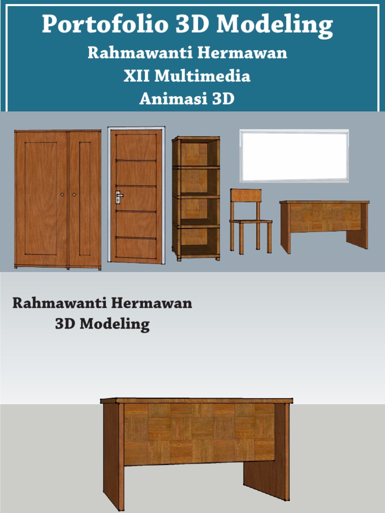 3D Modeling Portfolio by Rahmawanti | PDF