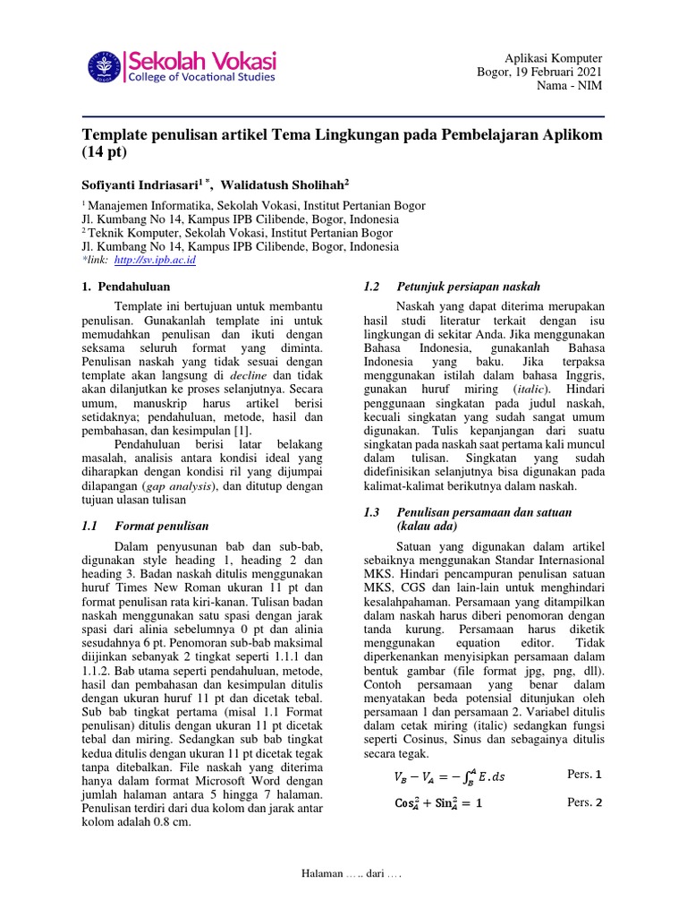 Template Tugas Aplikom LNK | PDF
