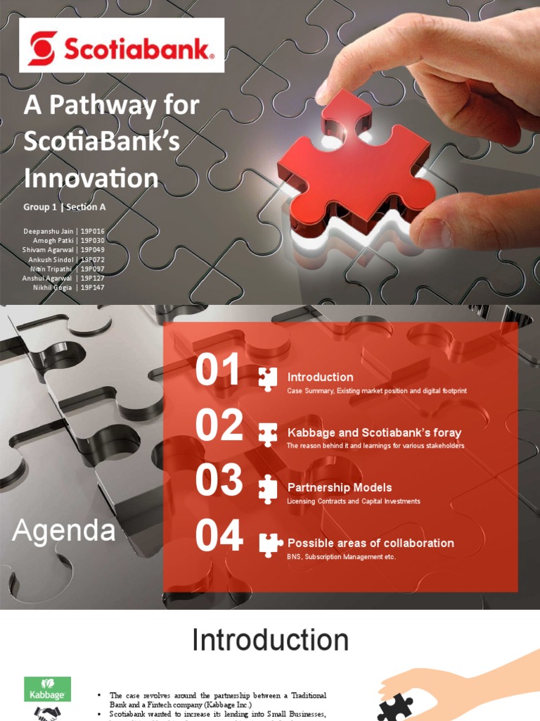 ScotiaBank's Pathway for Innovation Group | PDF | Financial Technology ...