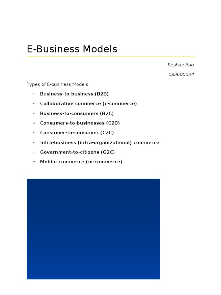 Components of E-Business Models | PDF | E Commerce | Online Shopping