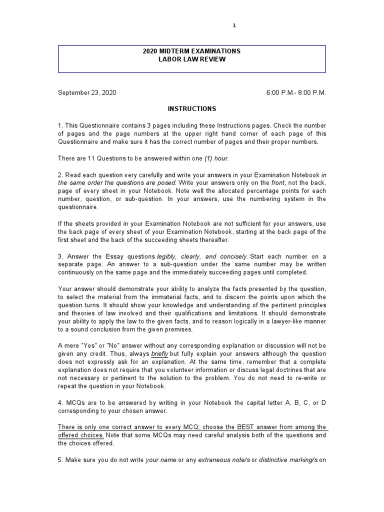 Analysis of Labor Law Questions: Reclassification of Positions ...