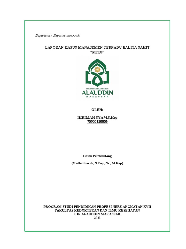 Laporan Kasus MTBS | PDF