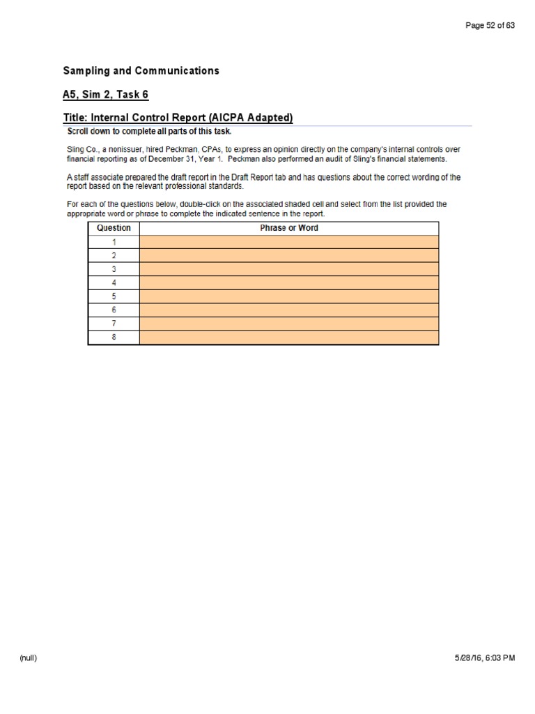 Review Engagement Procedures: Analyzing Questions and Requests in a ...
