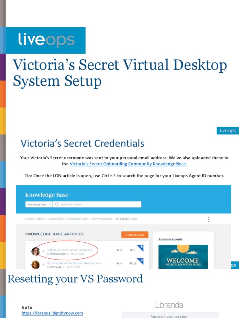 Victoria's Secret System Login Process Updated 6.4 | PDF | Password ...