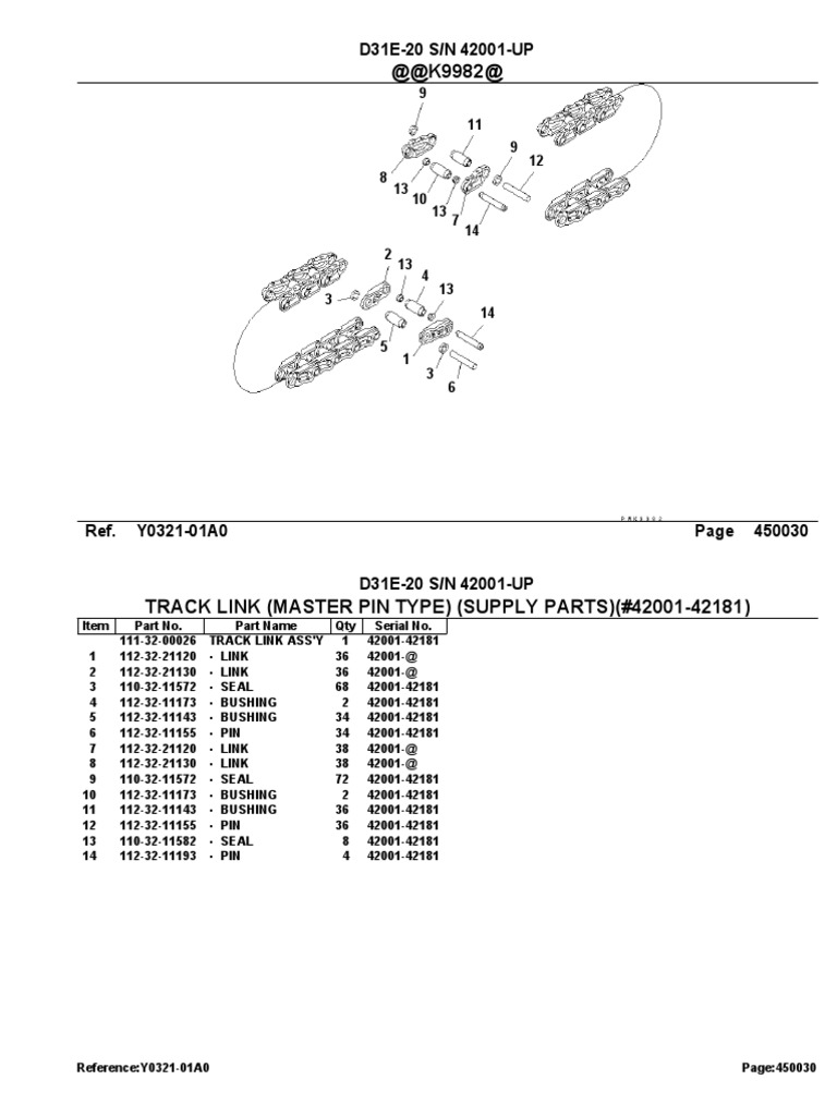Track Link Master Pin Type S | PDF