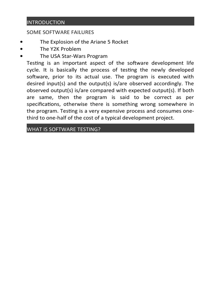 Software Testing And Quality Assurance Notes Pdf Software Testing