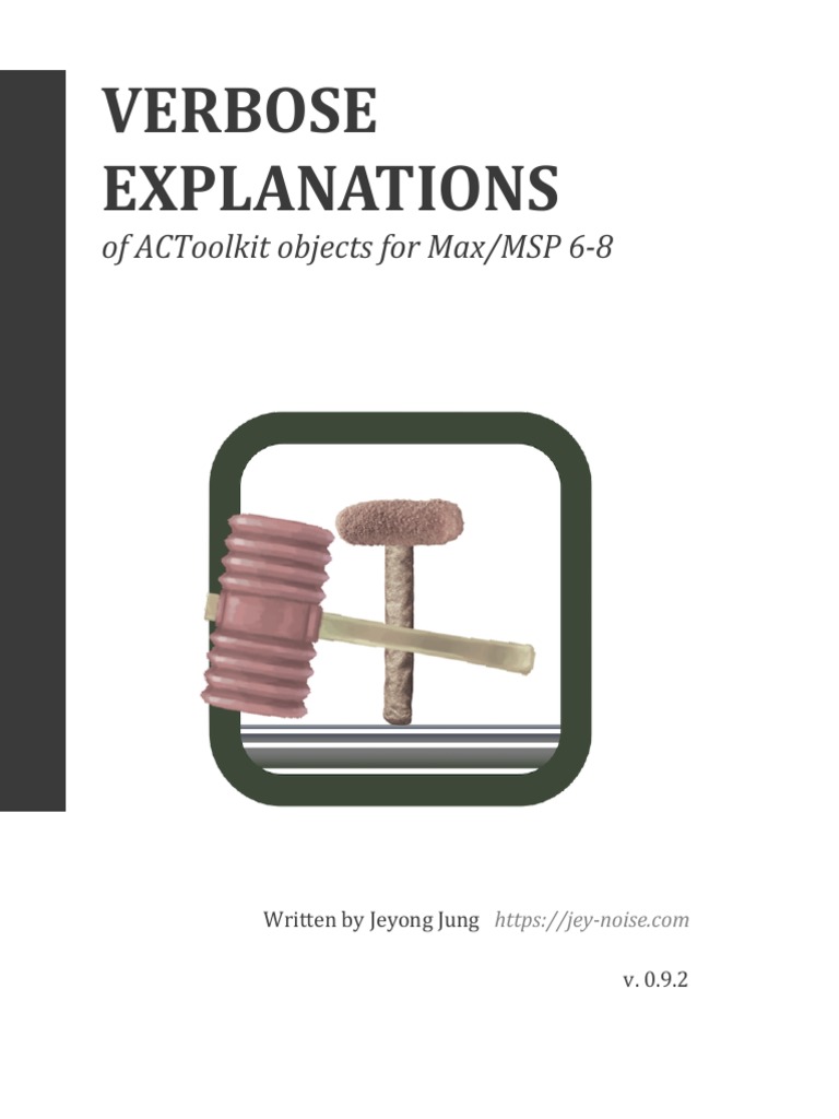 Verbose Explanations: of Actoolkit Objects For Max/Msp 6-8 | PDF | Phase (Waves) | Parameter ...