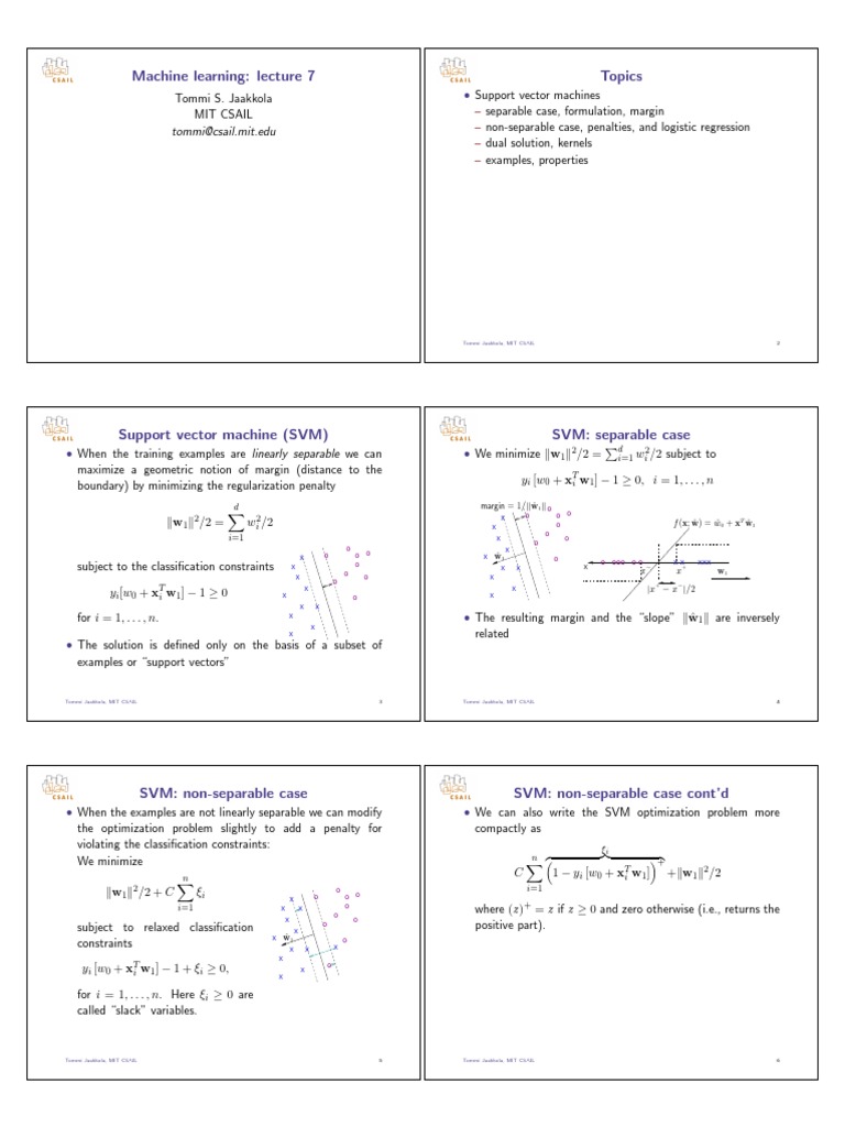 Machine Learning-Kernel Methods | PDF | Support Vector Machine | Mathematical Analysis