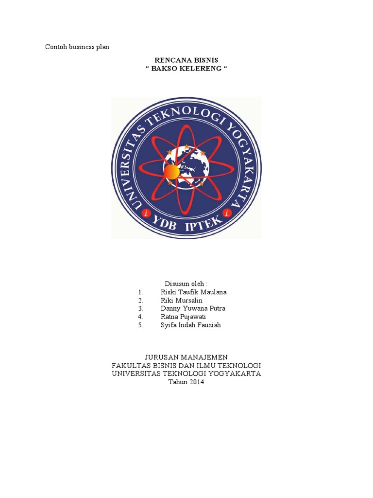 Contoh Business Plan | PDF