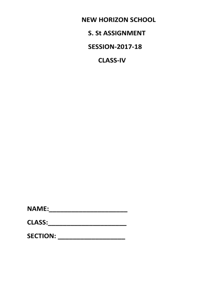 Class 4 SST Assignment | Download Free PDF | Himalayas | Geography
