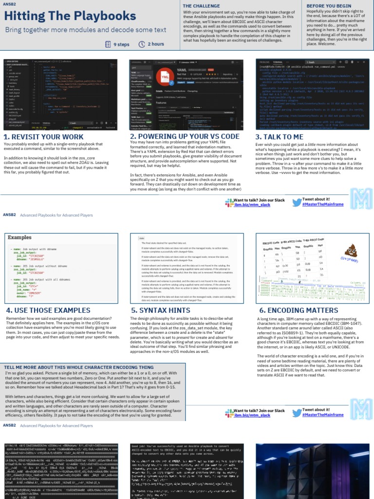 Bring Together More Modules and Decode Some Text: Hitting The Playbooks | PDF | Character ...