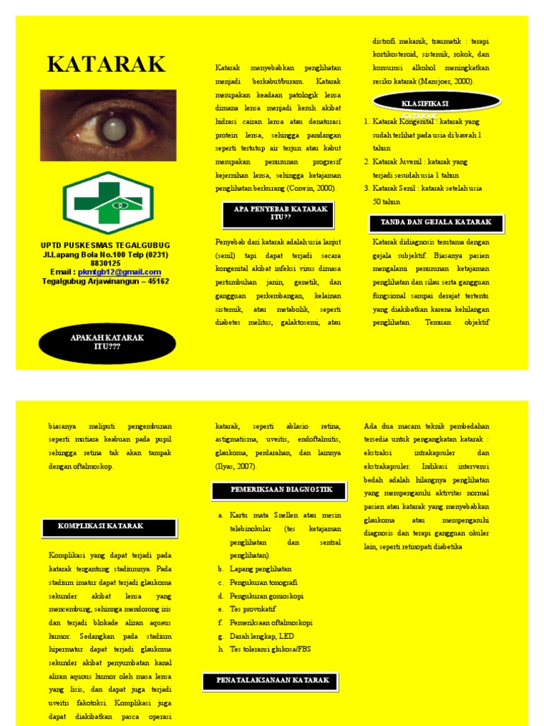Leaflet Katarak | PDF