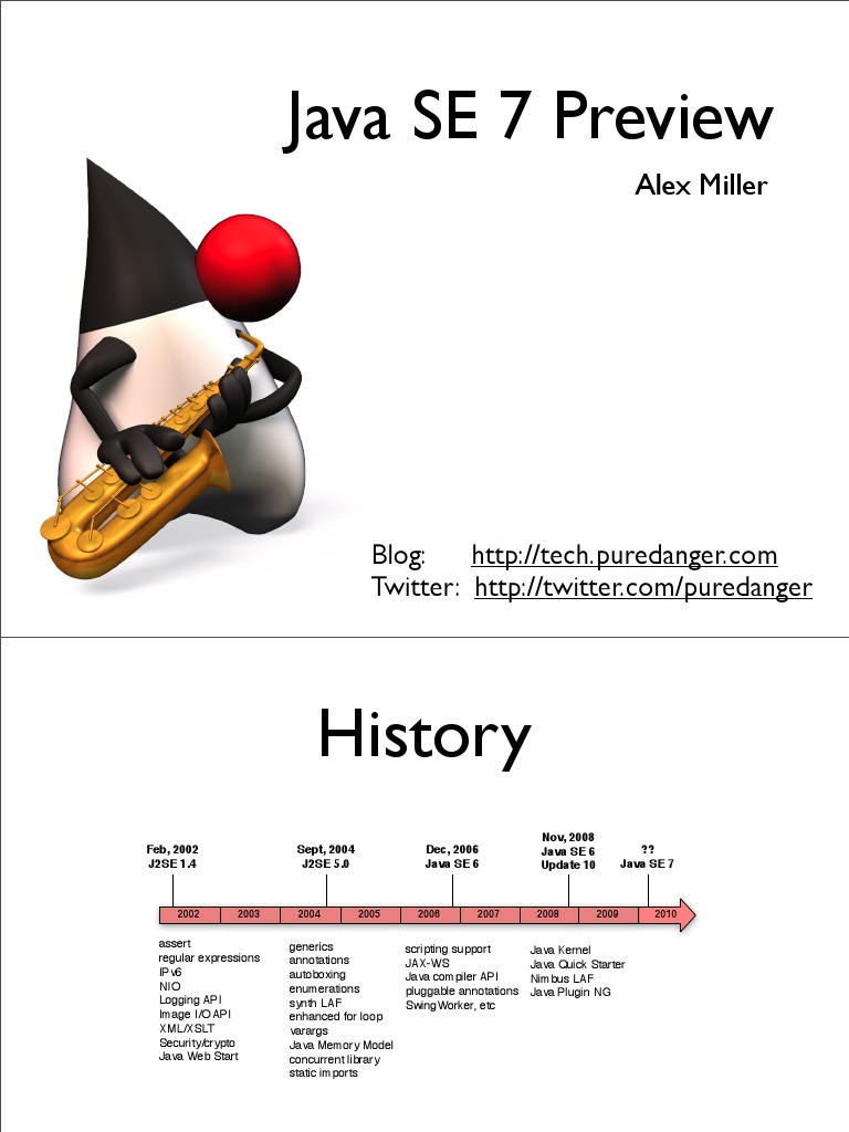 Java 7 Preview | PDF | Java (Programming Language) | Application Programming Interface