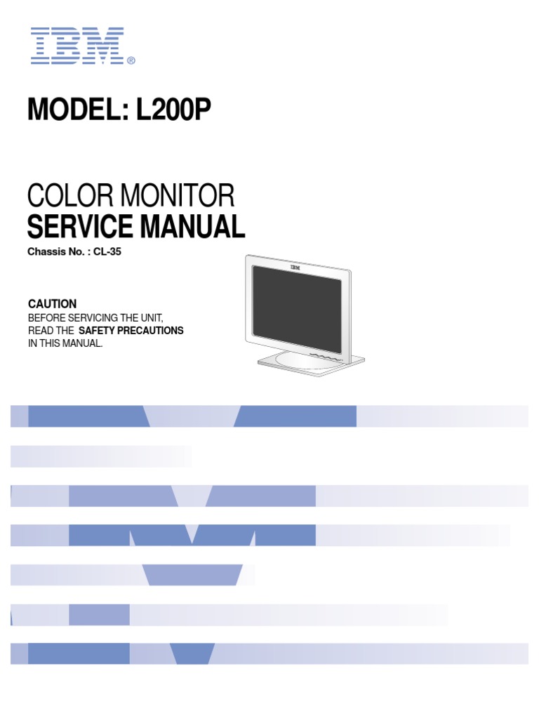 Color Monitor: MODEL: L200P | PDF | Rectifier | Direct Current