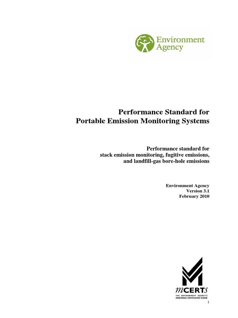 【文章】Performance Standard for Portable Emission Monitoring Systems | PDF ...