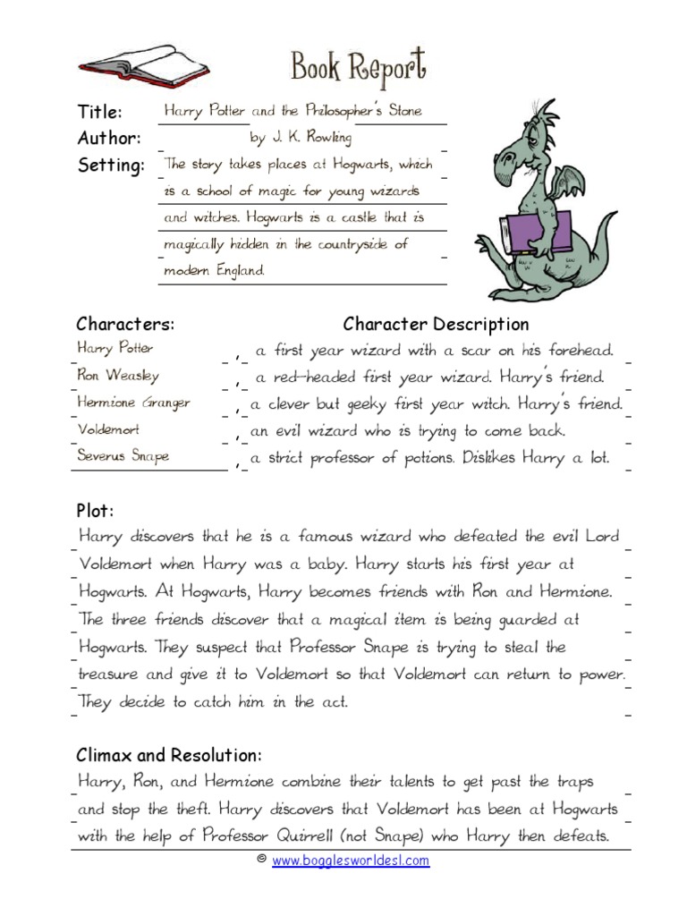 Book Report Sample | PDF