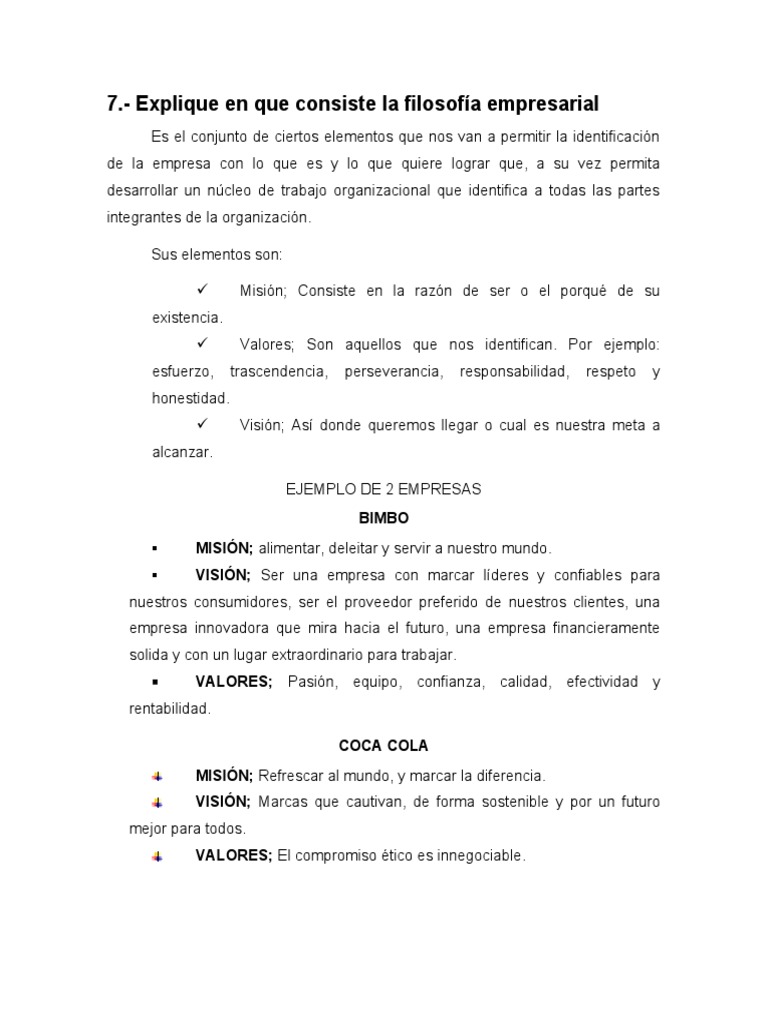 Filosofia Empresarial | PDF