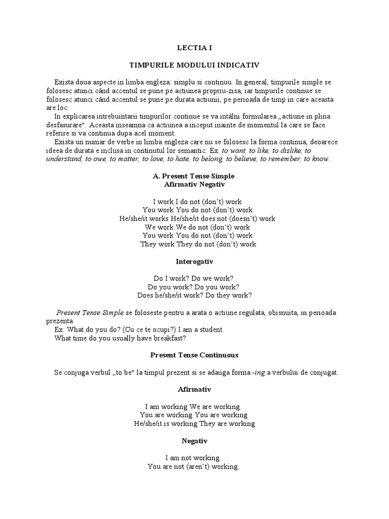 Conjugarea Verbelor 5584565a79ecc | PDF | Grammar | Language Mechanics