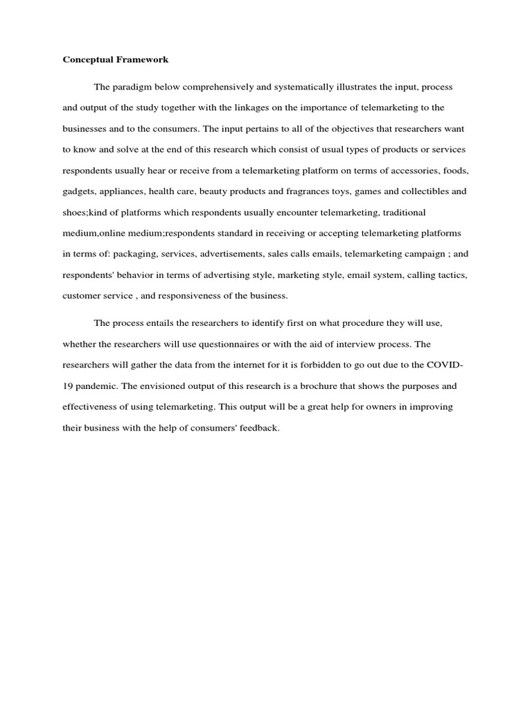 Conceptual Framework | PDF | Behavior | Advertising