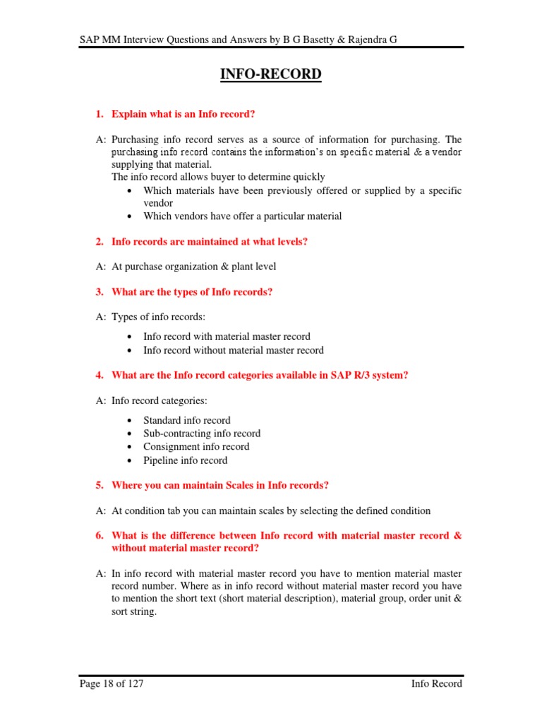 Info Record | PDF | Computing | Business