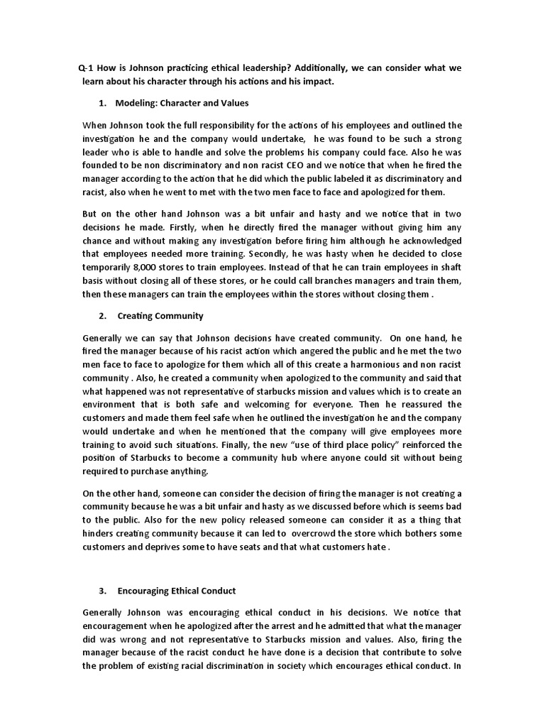 Starbucks Case Study | PDF | Value (Ethics) | Starbucks