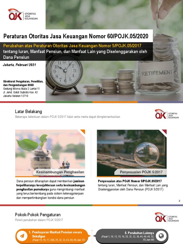 Bahan Tayang - POJK 60-2020 | PDF