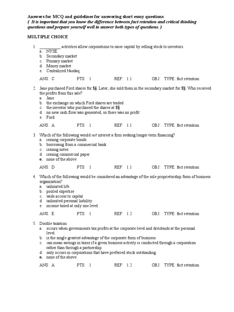 Tutorial Answer | PDF | S Corporation | Partnership