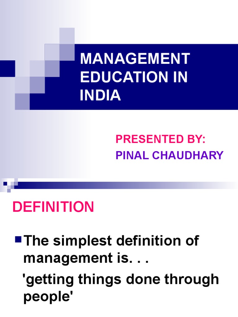 Management Education in India Overview | PDF