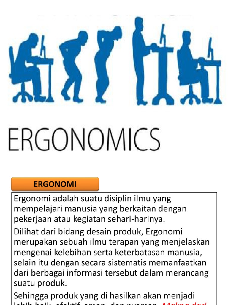 (Pertemuan 1) Dasar Ergonomi | PDF (Pertemuan 1) Dasar Ergonomi | PDF
