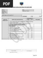 Sprinkler System Test QCDD Form | PDF | Fire Sprinkler System | Valve