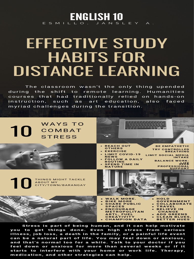 Effective Study Habits For Distance Learning | PDF