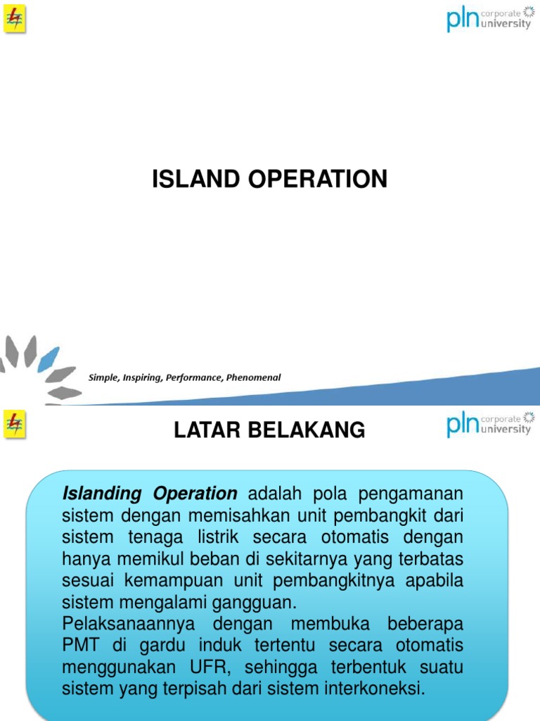 Skema Operasi Island dalam Sistem Tenaga | PDF