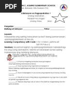 MAKABANSA WEEK 2 Learning Activity Sheets | PDF