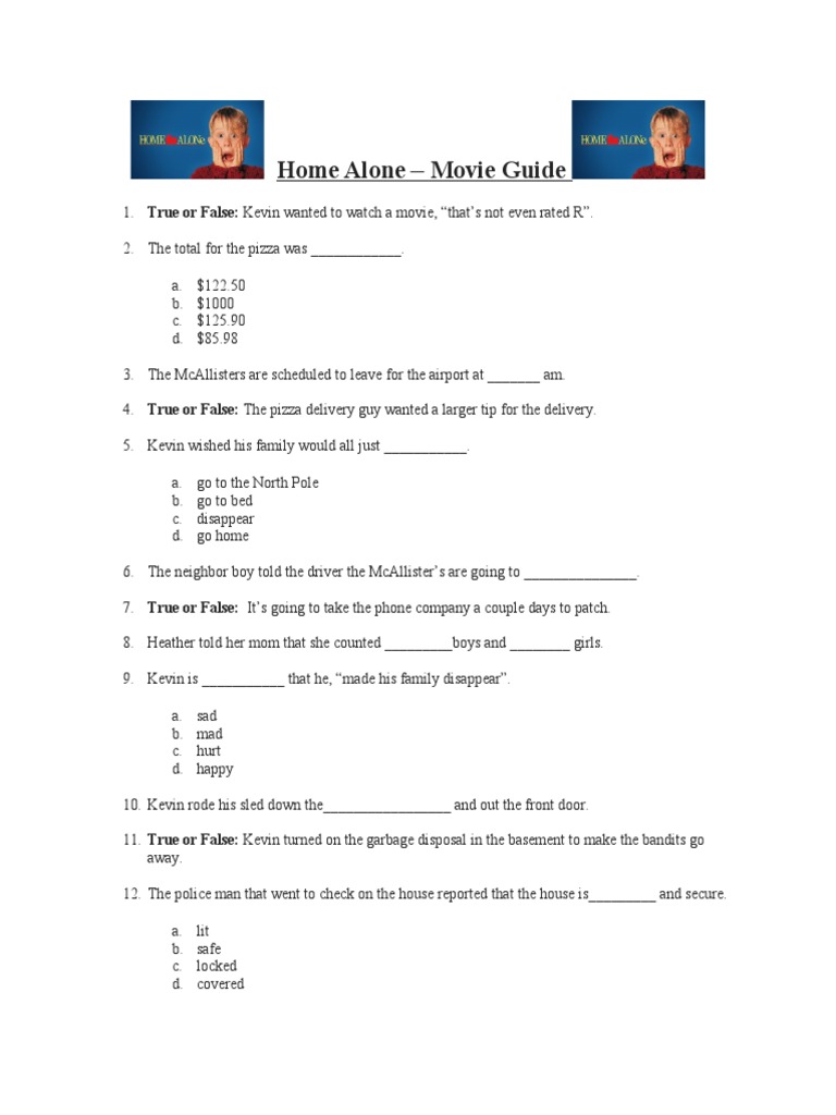 Home Alone - Movie Guide | PDF