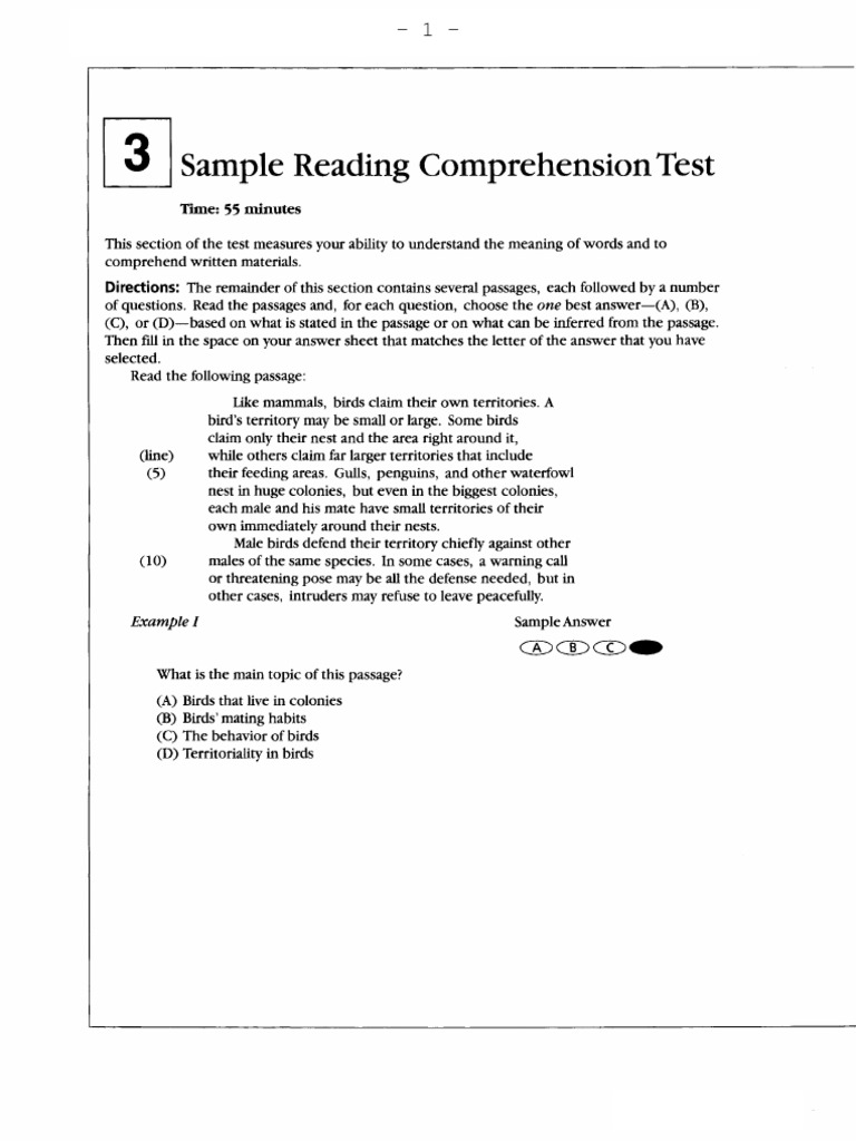3-Sample TEST 1 Read Comp 276-289 | PDF | Mars | Common Cold