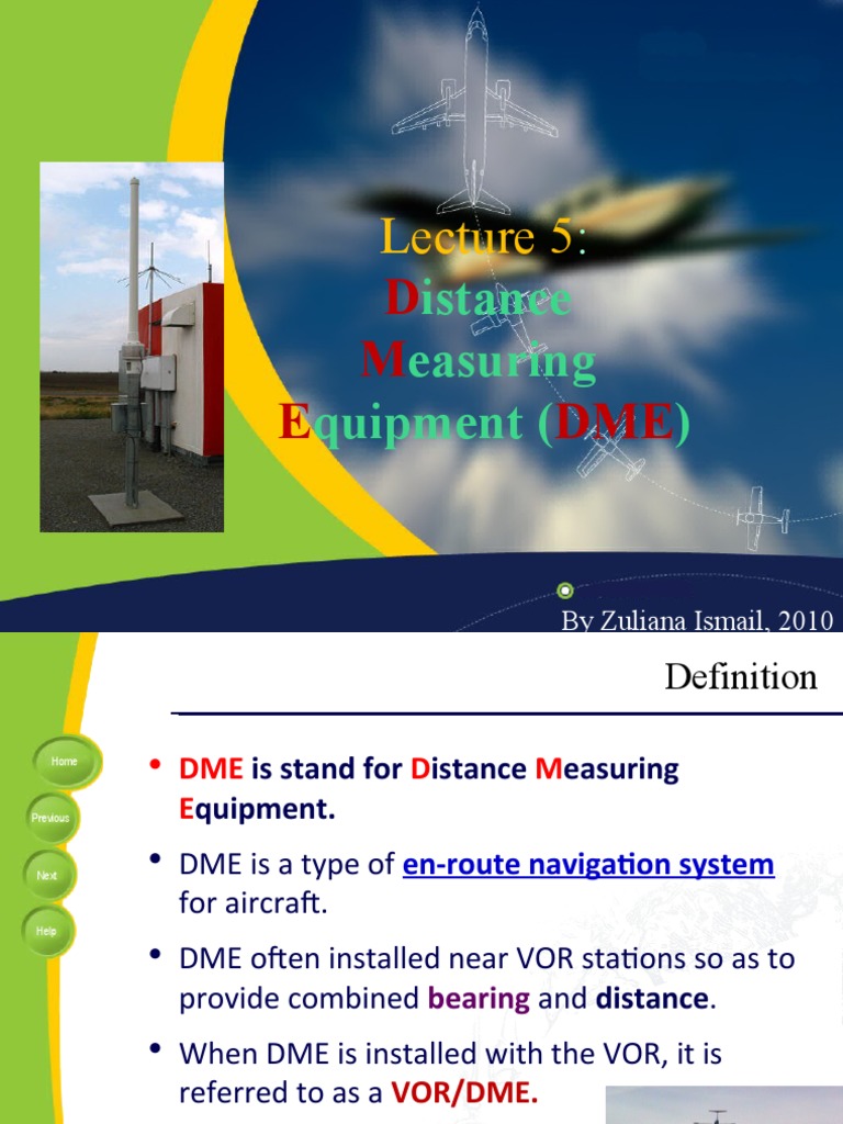 Lecture 5 - Distance Measuring DME | PDF | Aircraft | Aviation