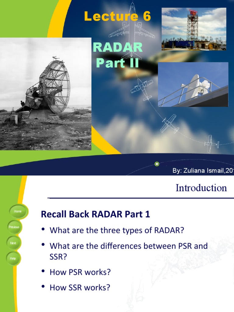 Lecture 6-RADAR Part 2 | PDF | Radar | Precipitation Lecture 6-RADAR Part 2 | PDF | Radar | Precipitation