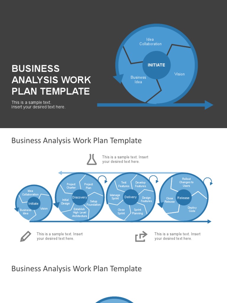 FF0084 01 Free Business Analysis Work Plan Template 16x9 | PDF ...