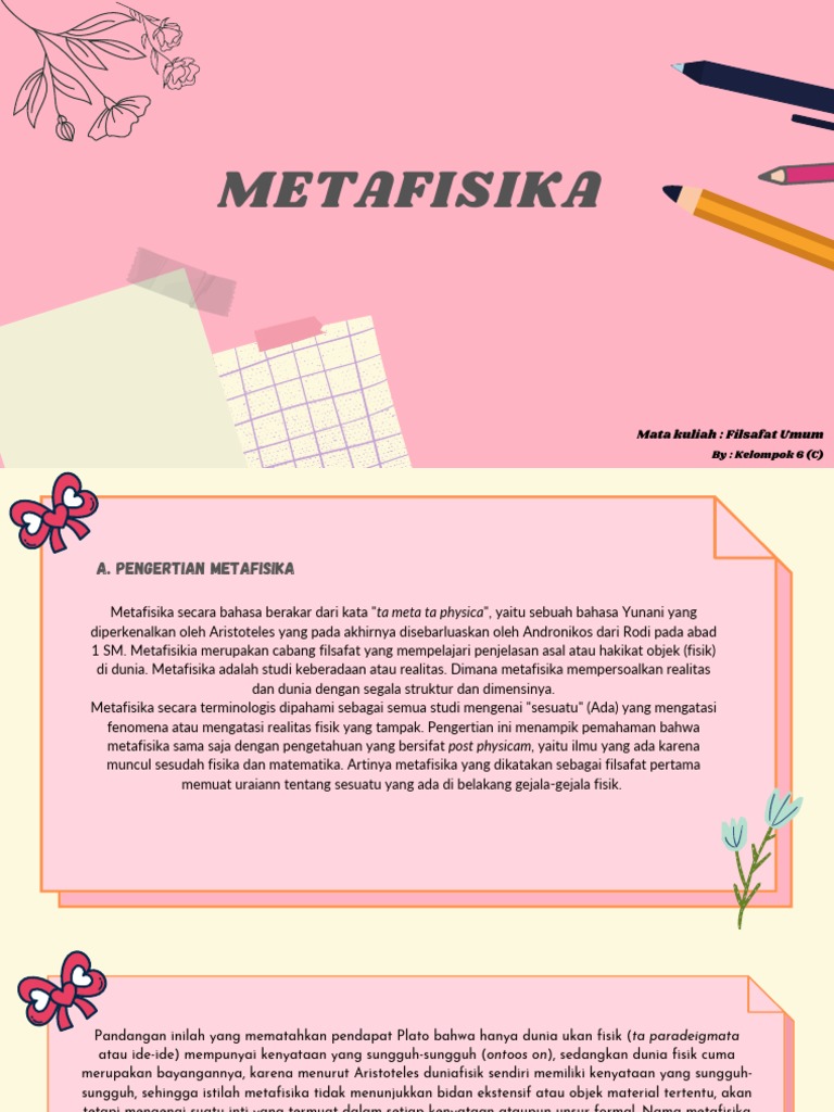 METAFISIKA | PDF | Filsafat
