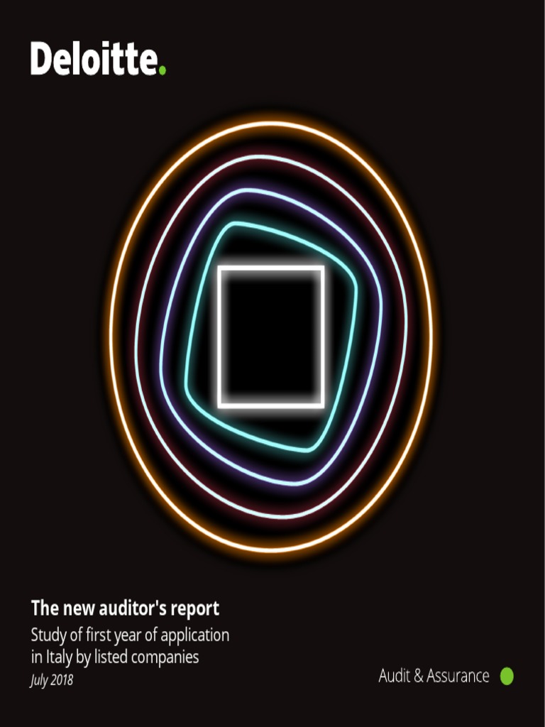 Deloitte NewAuditorReport | PDF | Financial Audit | Auditor's Report