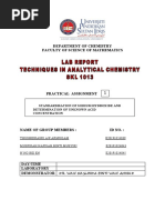 Acid Base Titration Lab Report | PDF