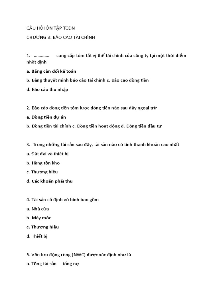 CÂU-HỎI-ÔN-TẬP-TCDN-C3 (19051581) | PDF