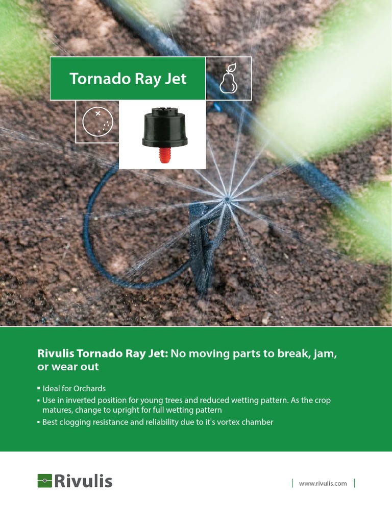 Rivulis Tornado Ray Jet Overview | PDF | Nozzle | Flow Measurement